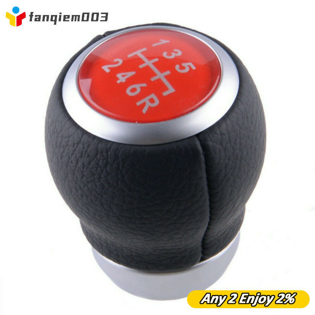 Fan Car 6 Speed Leather Gear Stick Shift Knob For Subaru Impreza Wrx ...