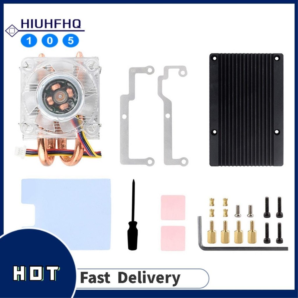 【Hiuhfhq105】ICE CPU Tower Cooling Fan Horizontal for Pi 5 5V 5 Cooler U ...