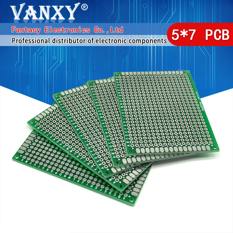 5pcs 5x7cm 5*7 Double Side Prototype PCB diy Universal Printed Circuit ...