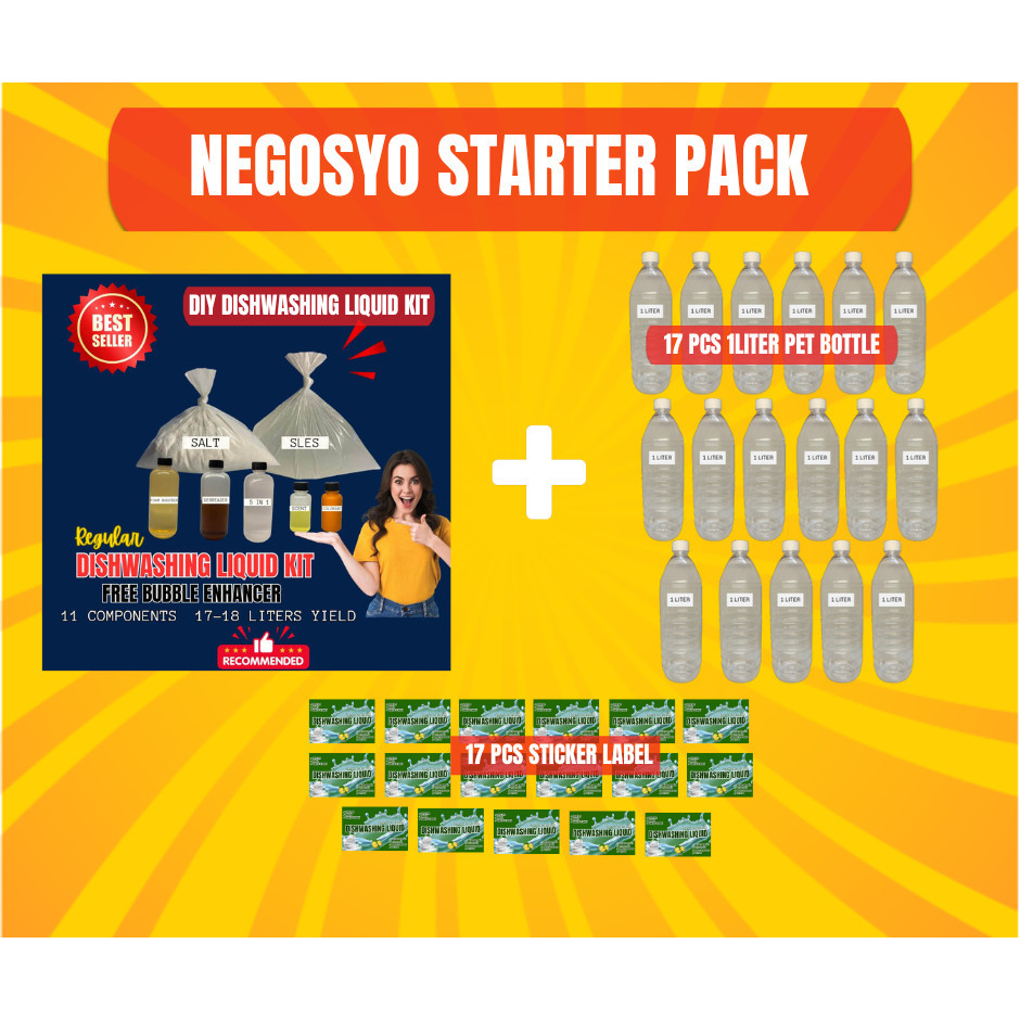 3 IN 1 DIY DISHWASHING LIQUID KIT NEGOSYO STARTER PACK | Shopee Philippines
