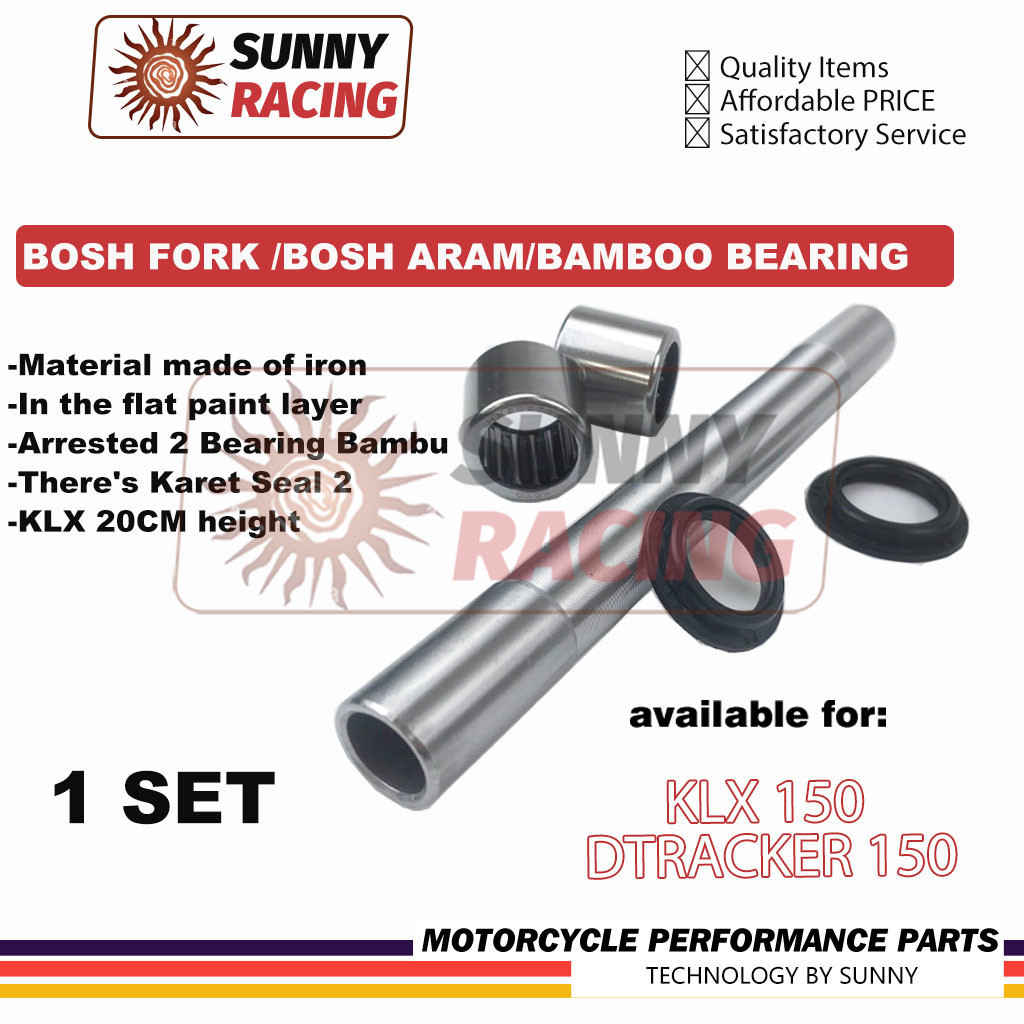 BOSH ARM SET SWING ARM PIVOT BUSHING WITH AXLE /BEARING FOR KLX 150 ...