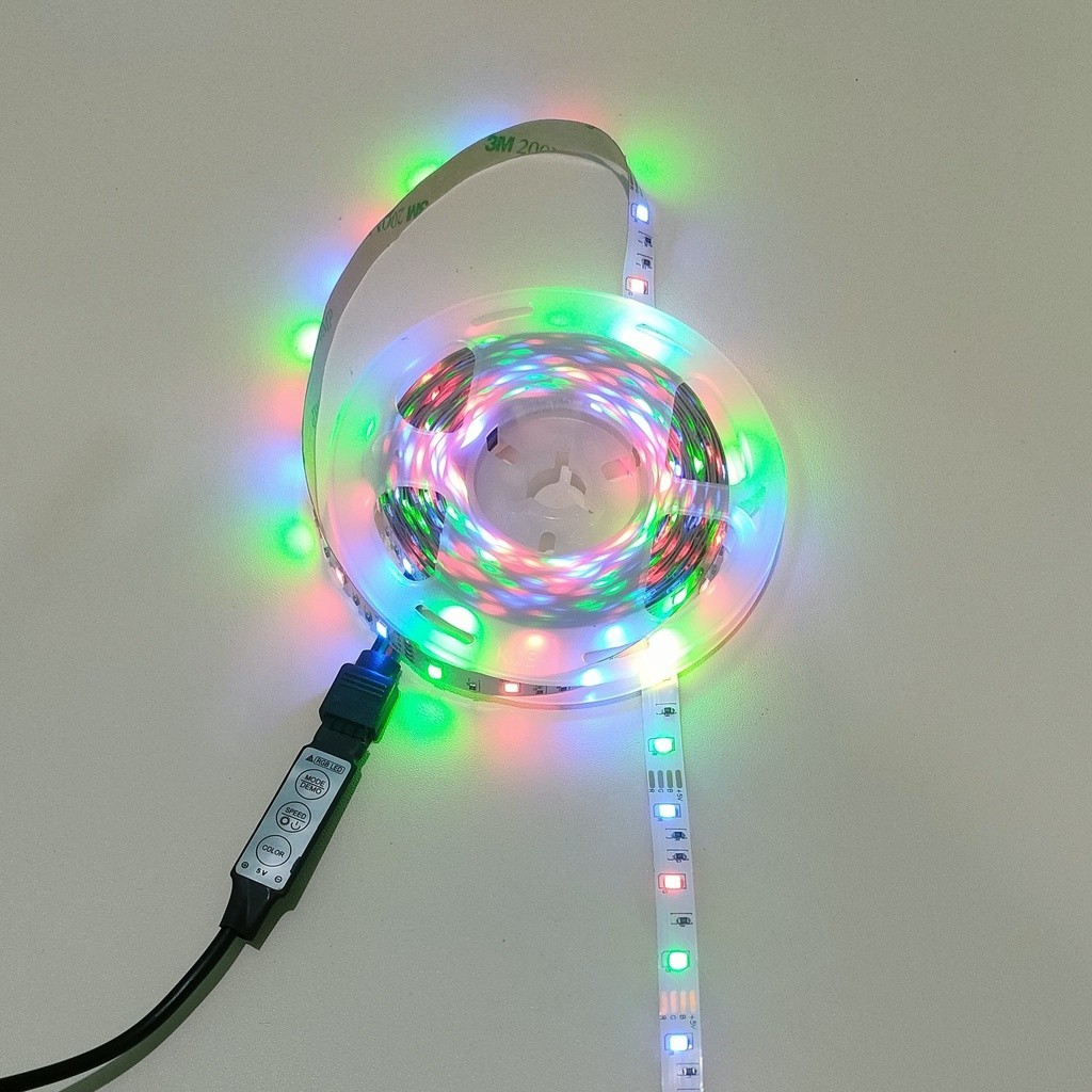 Led Strip DC 5V RGB 3528 IP33 Price per 50cm | Shopee Philippines