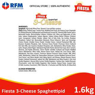 Fiesta 3-Cheese Spaghettipid 1.6kg: Fiesta Spaghetti Pasta + Fiesta 3 ...