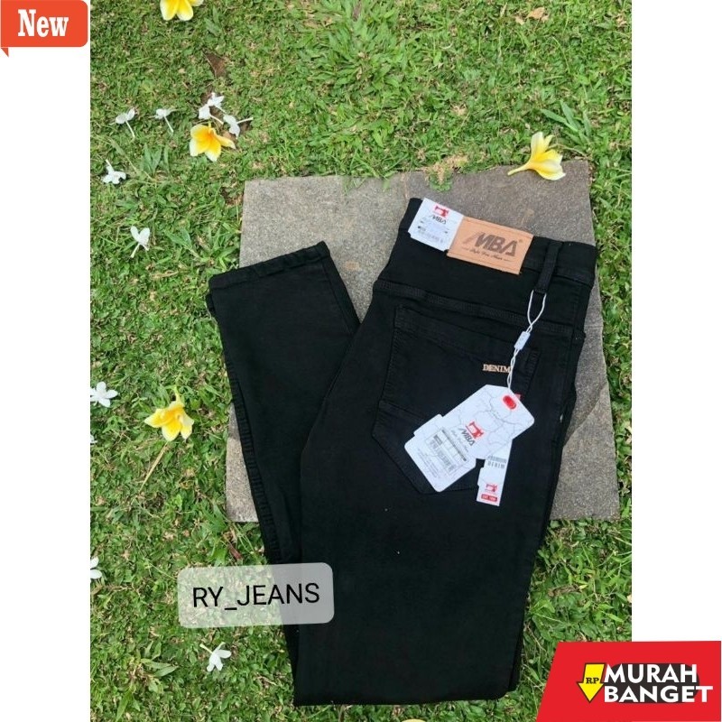 HITAM Men's Long Denim Men's jeans, skinny street black trousers, men's ...