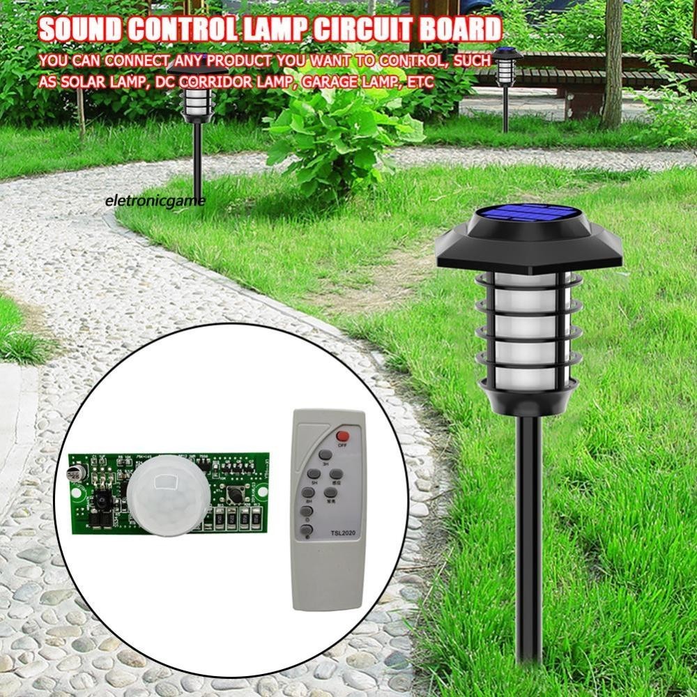 UK Remote Control PIR Circuit Board Solar Integrated Lamp Controller 3 ...