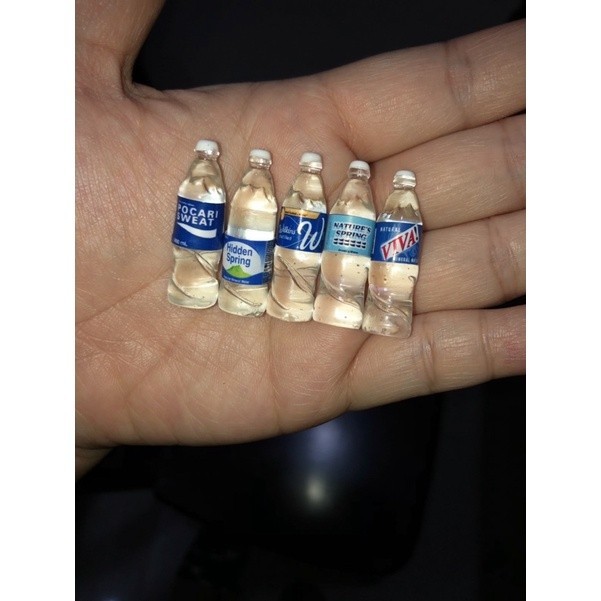 Miniature mineral water for your dolls dollhouse diorama figures ...