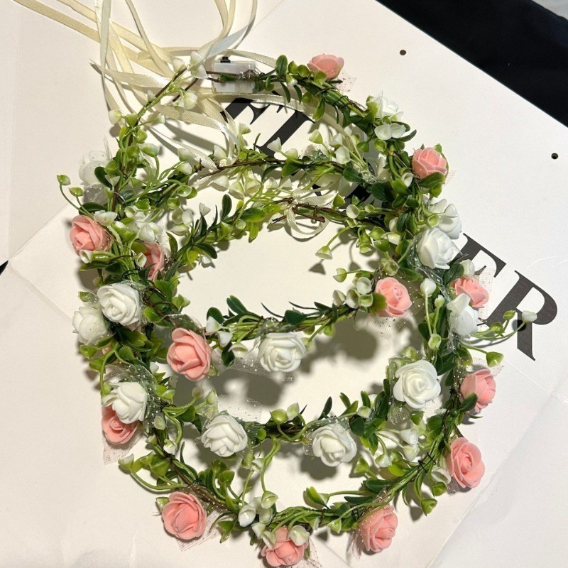 Flower Crown Boho Flower Wreath Artificial Floral Crown Bridal ...
