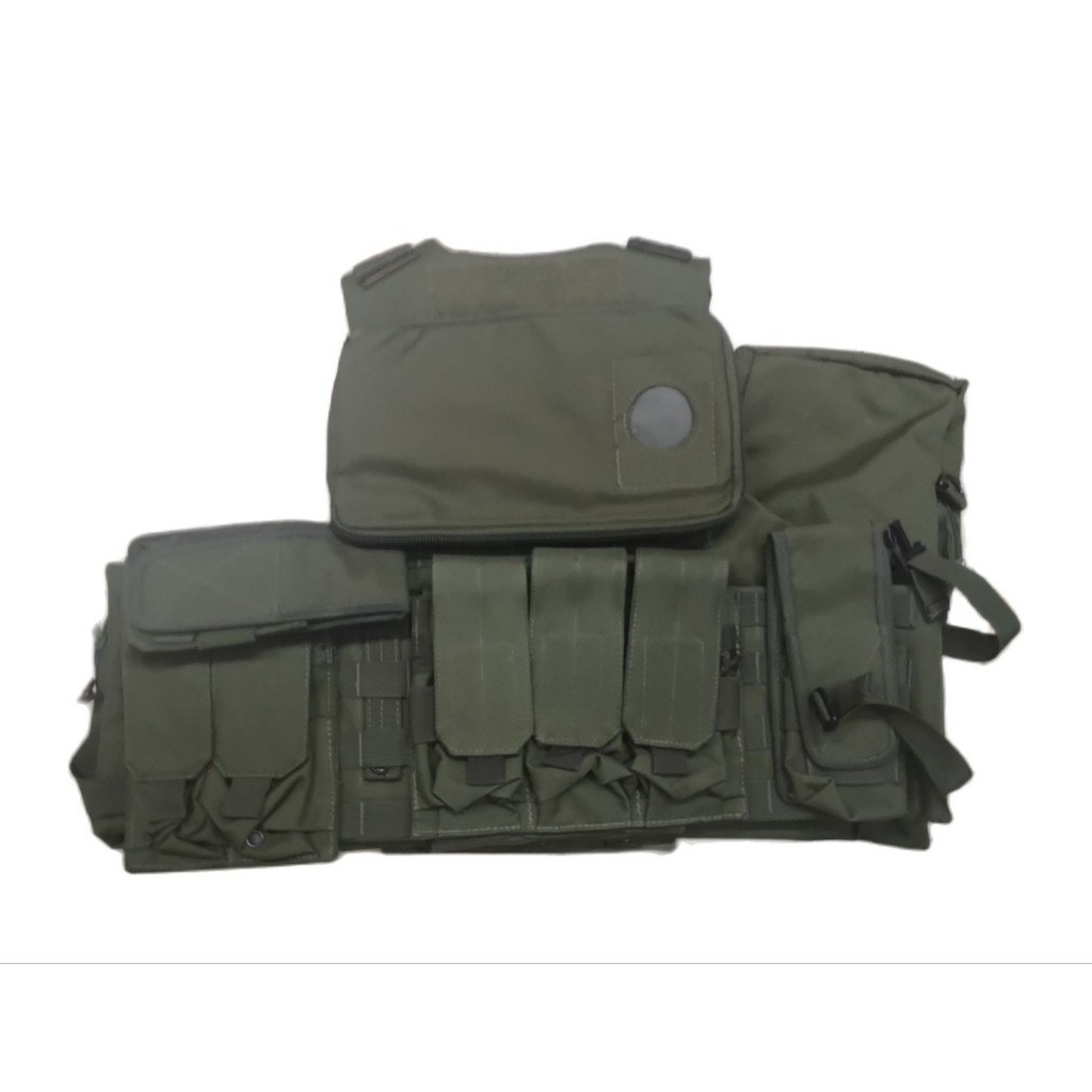 ECF Molle Vest Jacket ACU Multicam OD (DEFECT CLIPS) for AEG aAirsoft ...