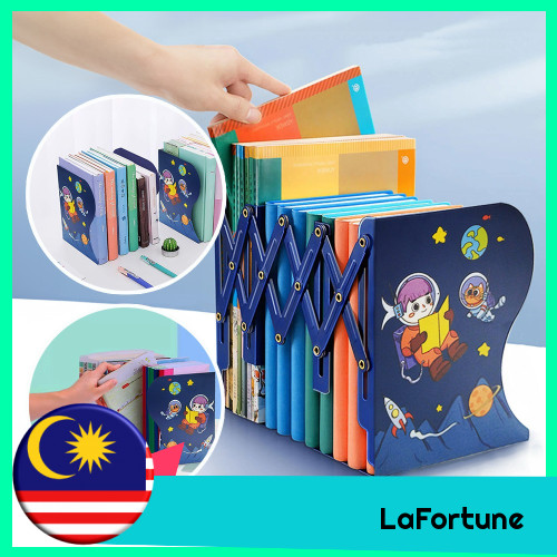 Adjustable Metal Bookend Division Divider Book Stand for Library ...