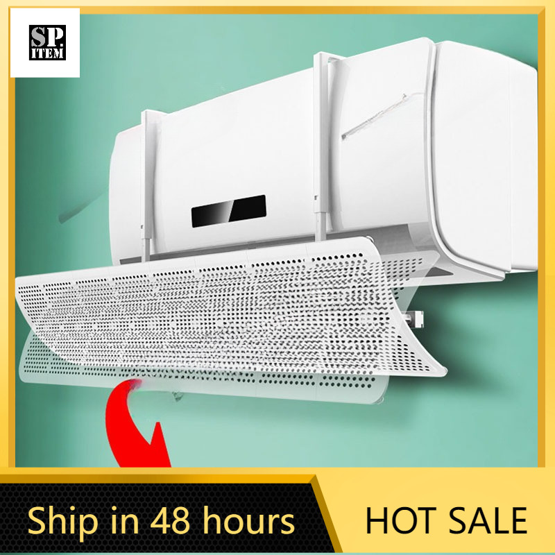 Split type adjustable air conditioning wind deflector wall mounted air ...