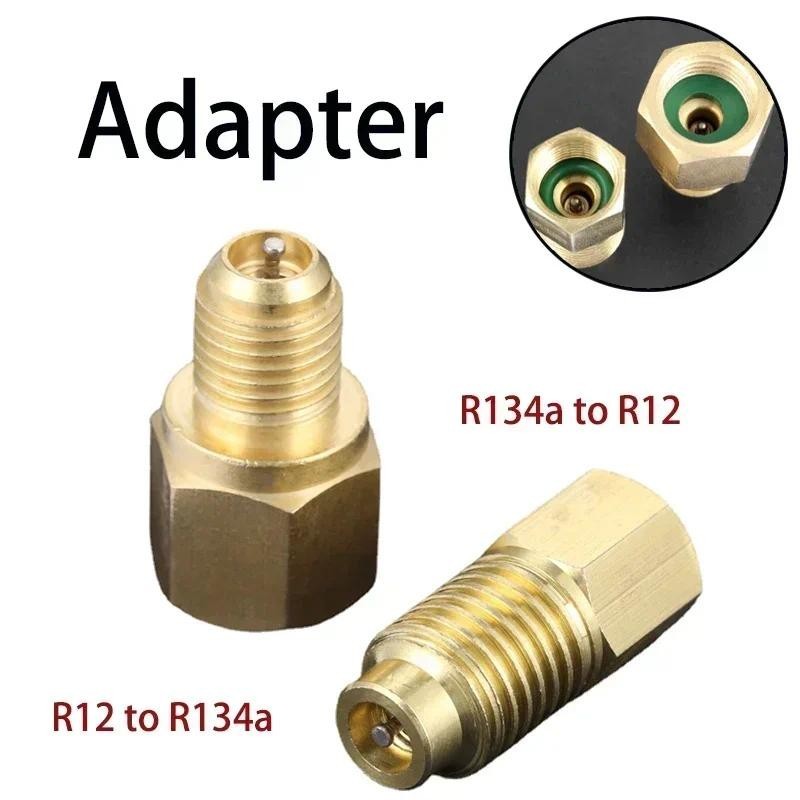 2Pcs R12 R22 To R134a Adapters R134A Refrigerant Tank/Vacuum Pump Port ...