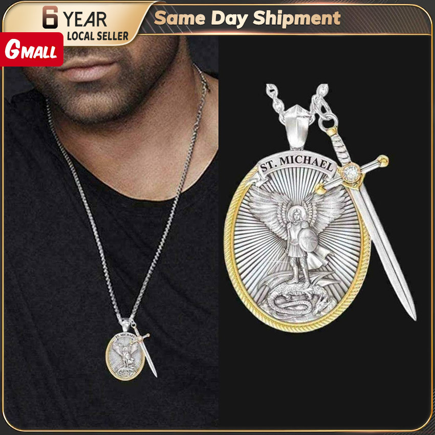 【Fast Delivery】 Catholic Patron Saint Pendant The Archangel Pendant ...