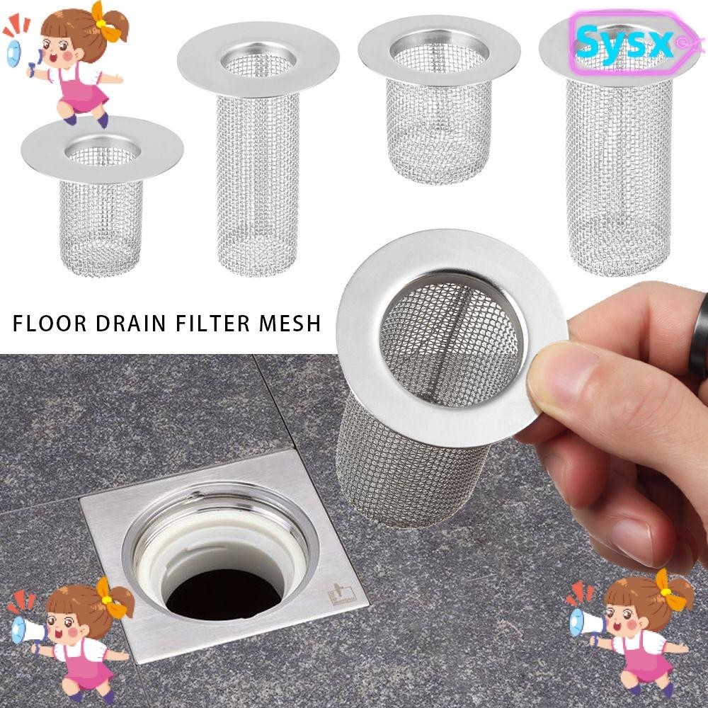 SYSX Floor Drain Filter Mesh Bathroom Toilet Waste Drainer Kitchen Tool ...