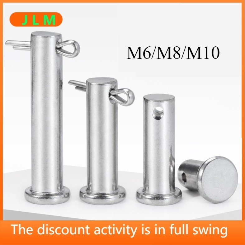 ((JLMO) Stainless Steel SUS304 Pin Shaft Fixed Pin Nail Shaft Pin M6/M8 ...
