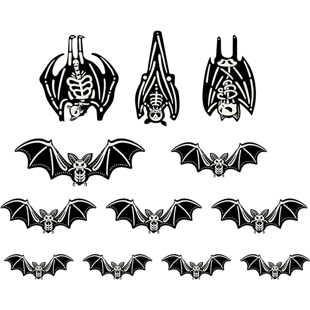 Durable Flying Bats Halloween Tree Decoration Outdoor Bats Spooky ...