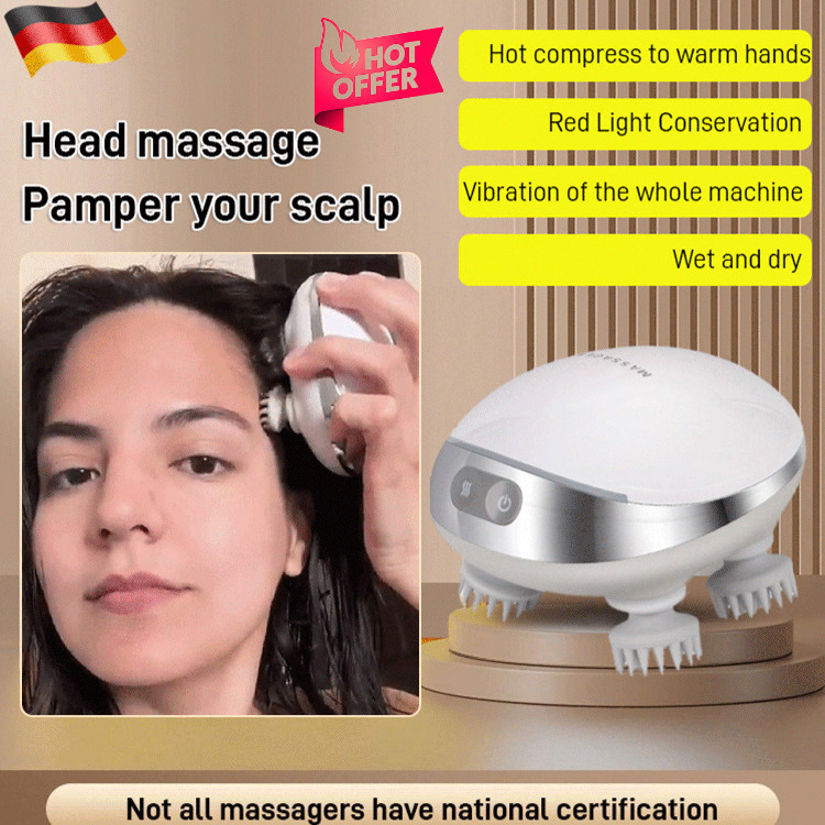 Mini Electric Head Massager Handheld Wireless Massage Claw Rechargeable ...