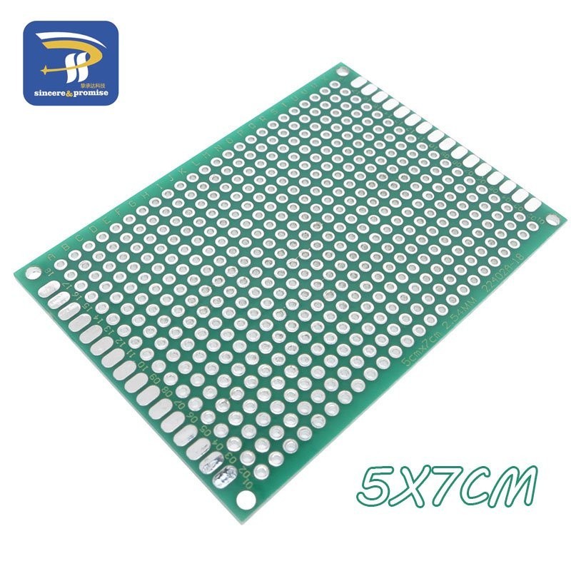 RQ+5*7CM PCB 5x7 PCB 2.54MM Double Side Prototype PCB diy Universal ...