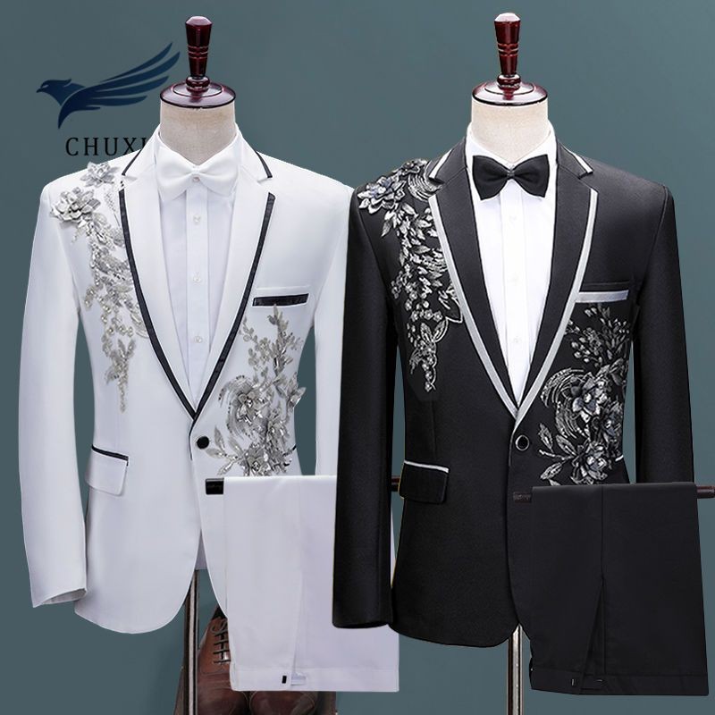 Suit Full Set One Whole Set Men Summer Suit Wedding Groom Host ...