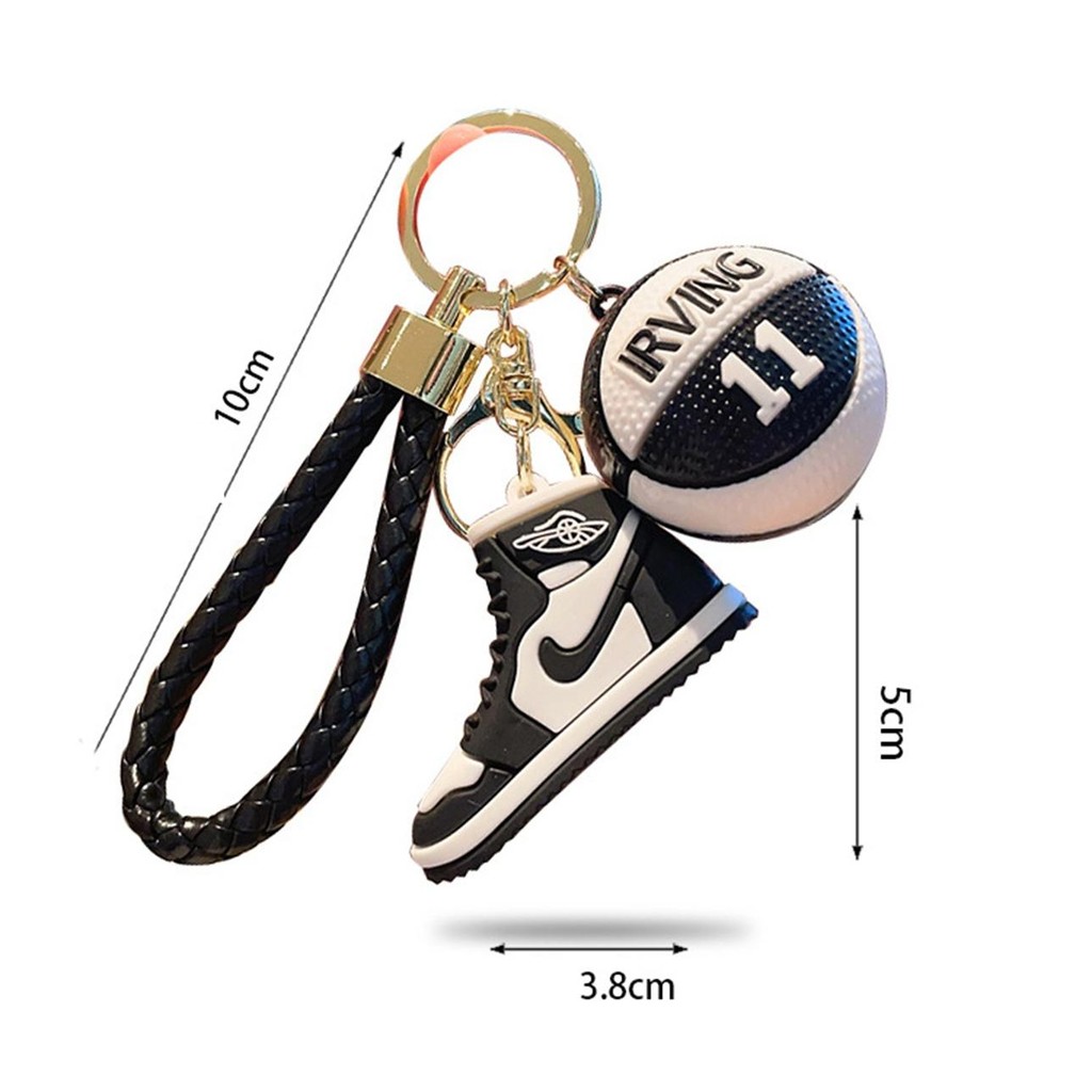 Red White Rubber Sport Shoe Key Chain Mini Sneaker Shoe Keychain ...