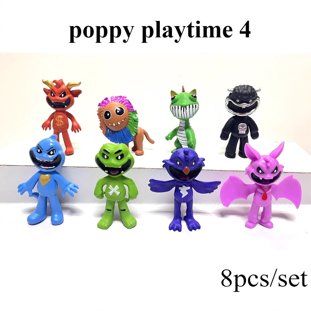 Poppy Playtime 4 Nightmare Critters Action Figure Pianosaurus Yarnaby ...