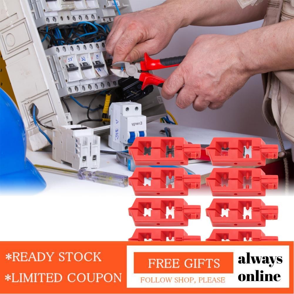 Alwaysonline 10Pcs Circuit Breaker Lockout Device Snap On PA Nylon ...