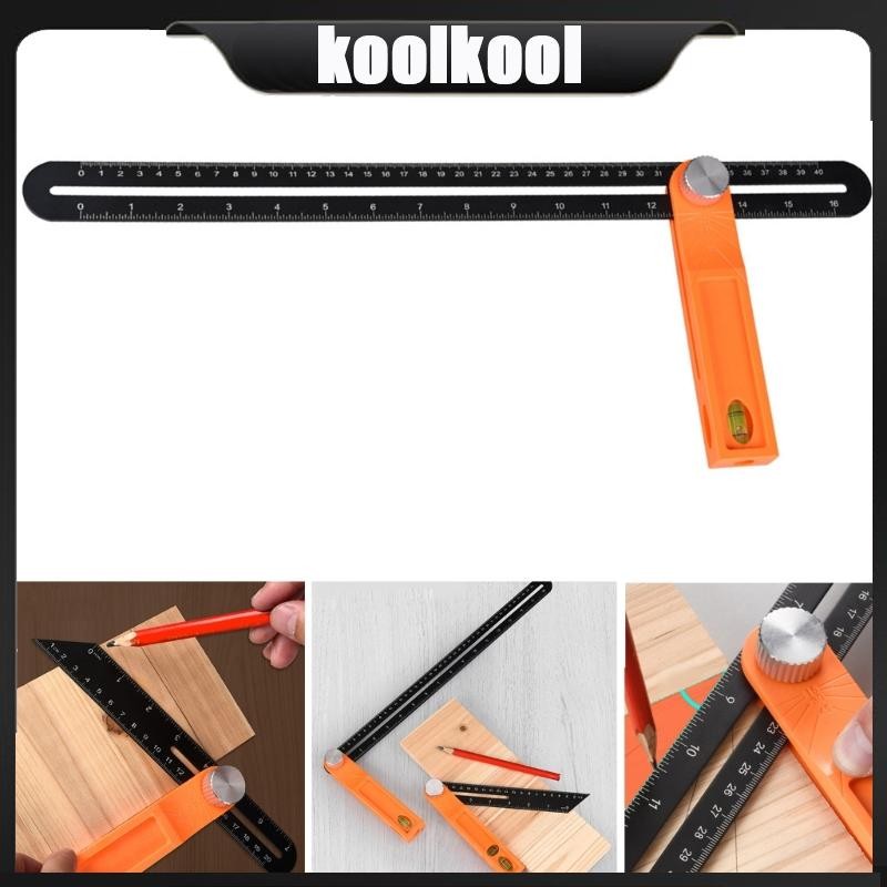 kool Sliding T-Bevel Gauges Level Tool Ruler with Bubble Protractors | Shopee Philippines