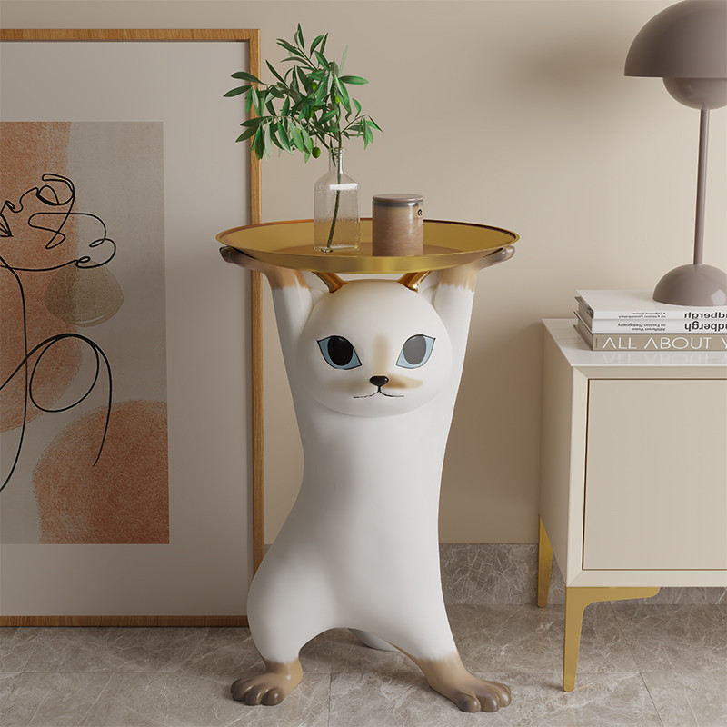 Enchanting Cat Tea Table Welcome Large Living Room TV Cabinet Sofa ...