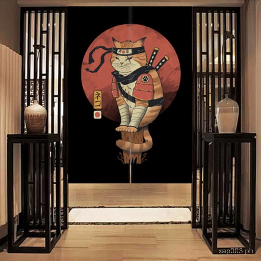 Japanese style restaurant fabric partition door screen kitchen window ...