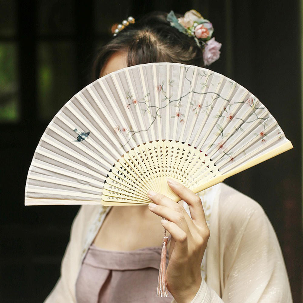 New Chinese Style Suzhou Folding Fan - Vintage Summer Hand Fan for ...
