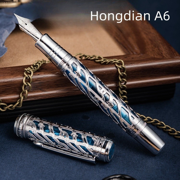 Hongdian Fountain Pen Premium Piston A6 Hollow Piston Pen | Shopee ...