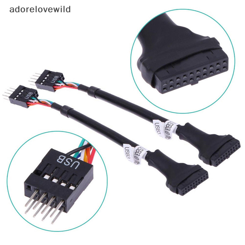 ALW USB 3.0 20-Pin Male To USB 2.0 9-Pin Motherboard Header Female ...