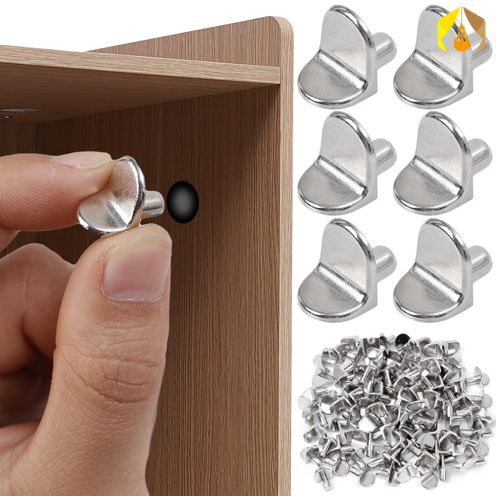1/4/10Pcs Versatile Metal Shelf Studs Pegs Zinc Glass Plate Pin/Shelve ...