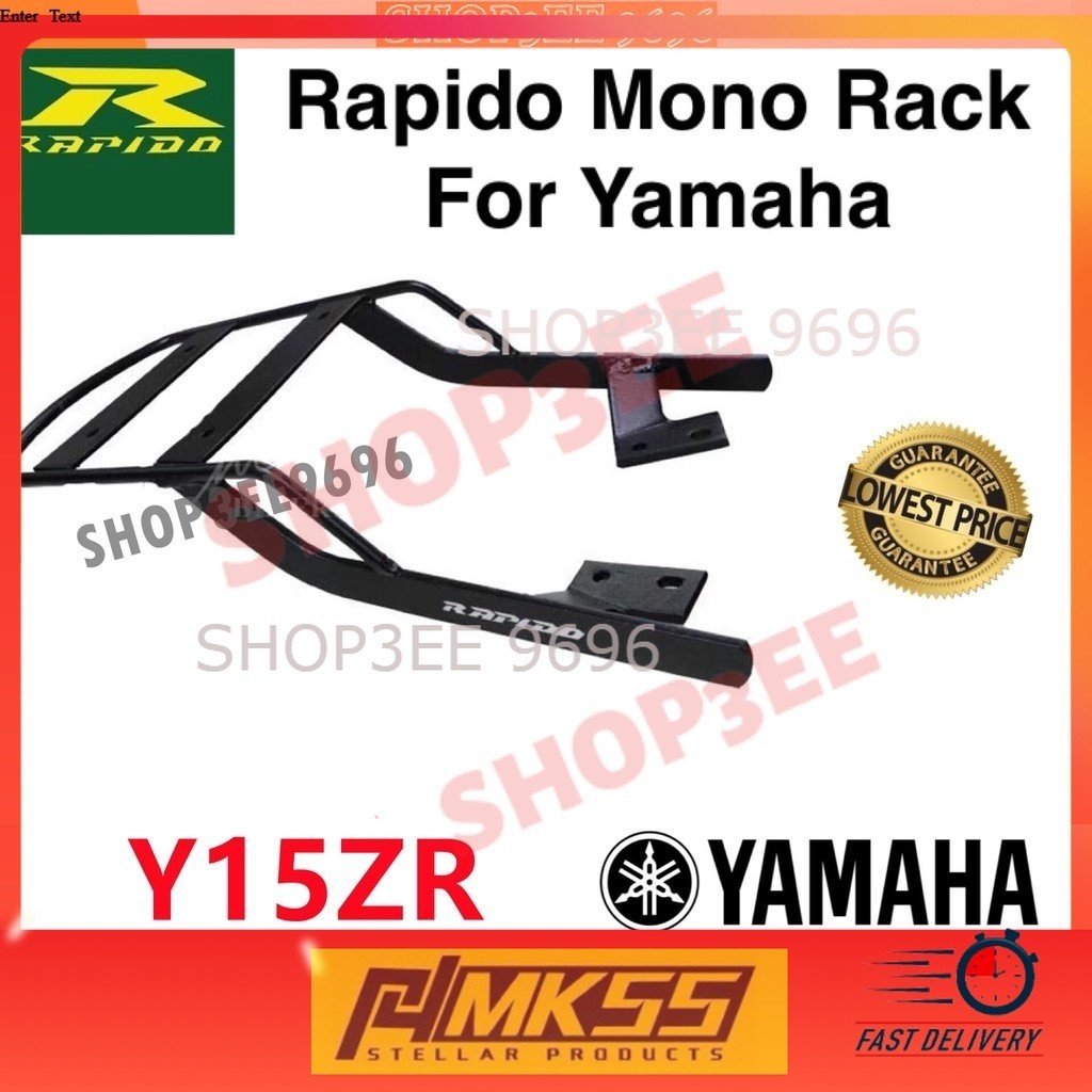 RAPIDO YAMAHA Y15 MONO RACK FOR DELIVERY BAG AND GIVI BOX RAPIDO ...