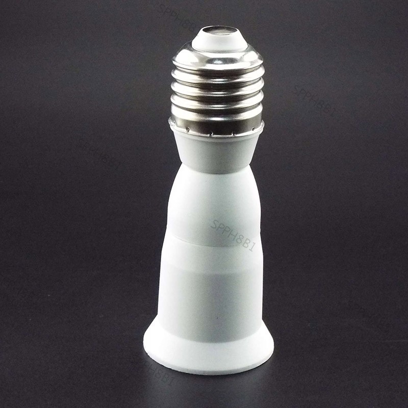 E27 to E27 LED Light Bulb 95mm Lamp Base Plug Extension Adapter ...