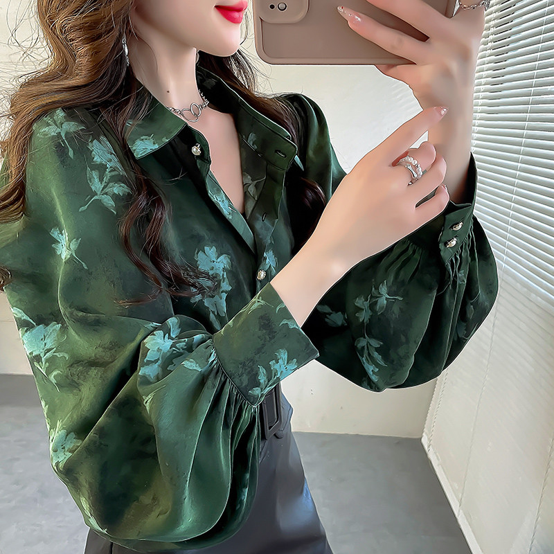 Spring Women's Clothing 2024 New Style Women's Small Shirt Retro ...