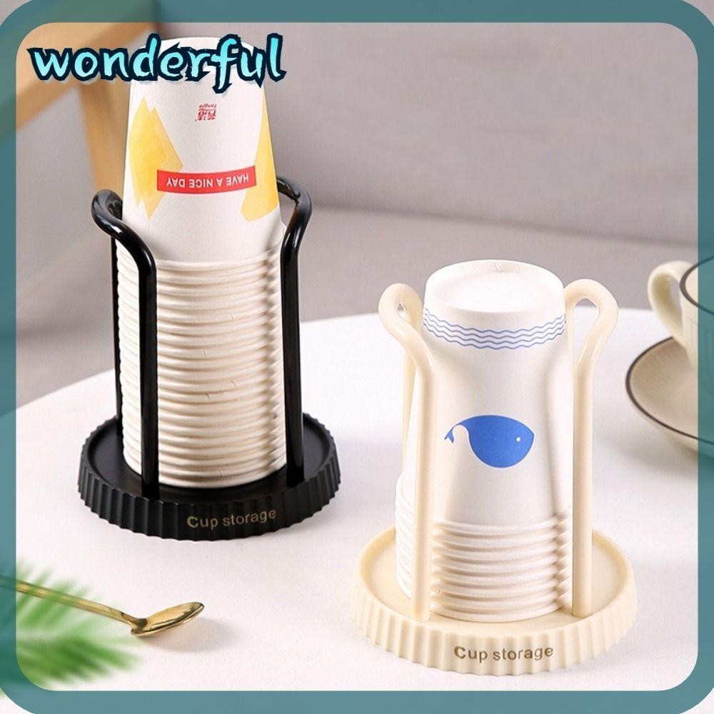 WONDER Cups Dispenser, Home Organization ABS Disposable Cup Storage ...