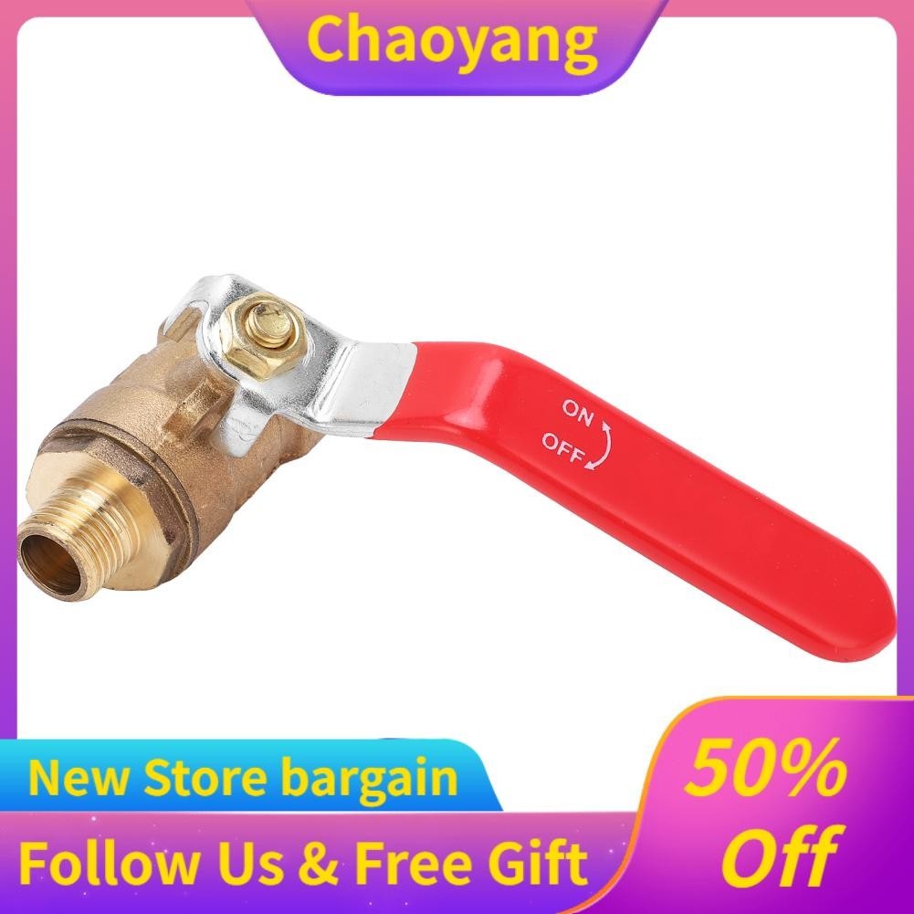 Chaoyangmall 1/4X1/2 Inch Air Ball Valve Cast Copper Shut Off Switch ...