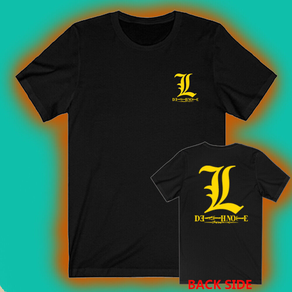 Death Note L Yagami Anime Logo Men'S Black T-Shirt | Shopee Philippines