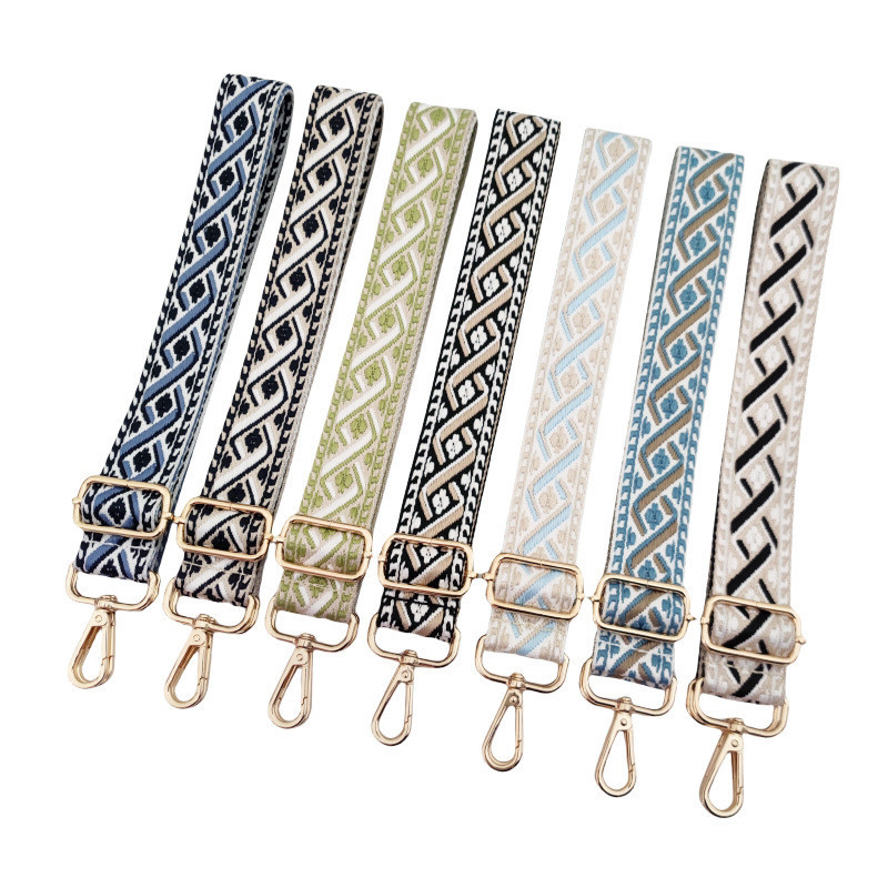 3.8cm Cross Jacquard Wide Shoulder Strap Thickened Burden-Reducing Long ...