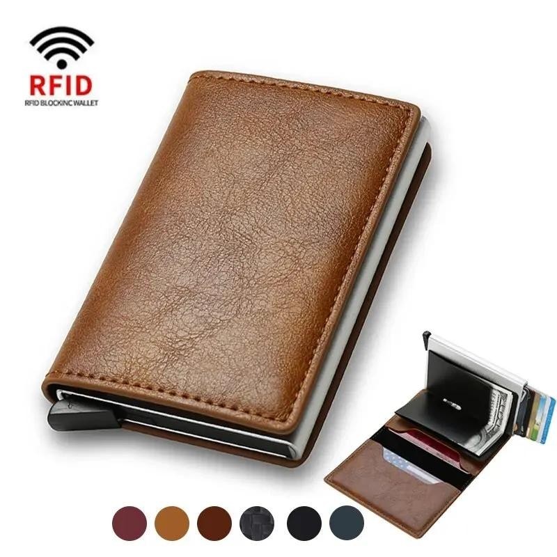 Rfid Credit Card Holder Mini Wallet Designed For Men and Women Thin ...