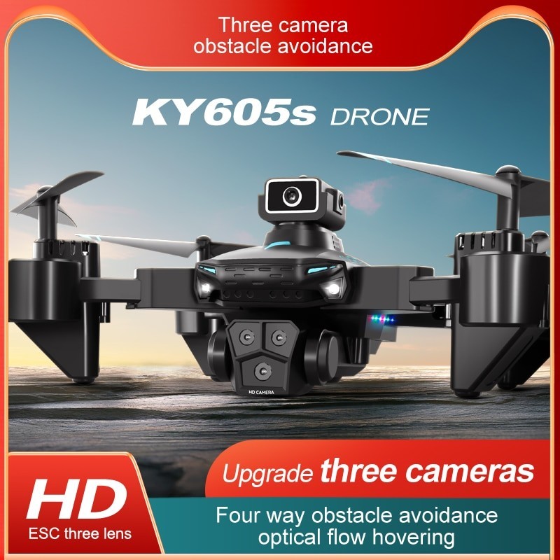 4K Professional Triple Camera Mini Drone Wide-Angle Optical Flow ...