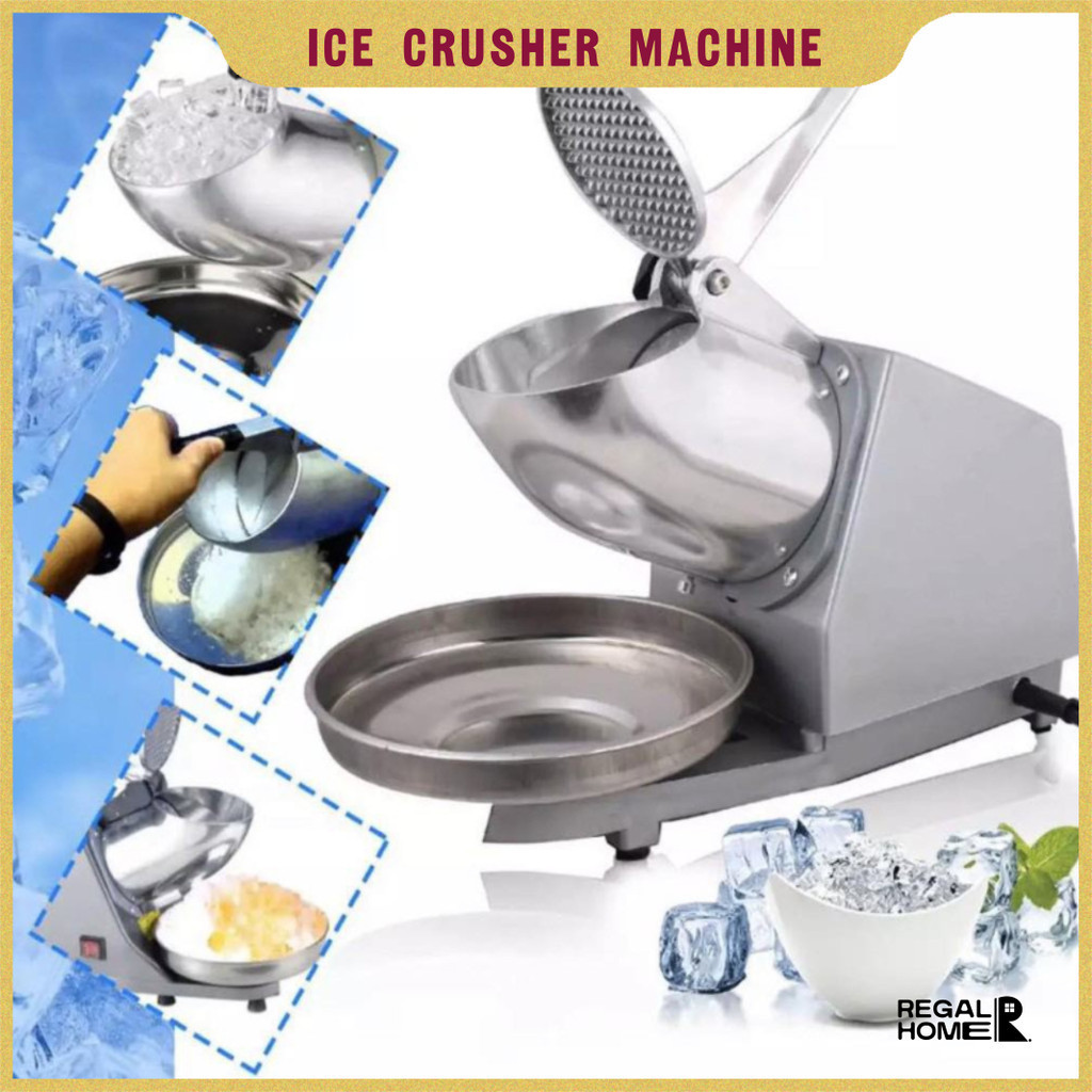 Ice Shaver Ice Crusher Single Blade Heavy Duty Ice Smashing Machine ...