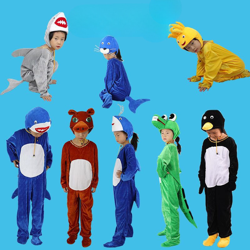 【Ready Stock】Children's Marine Animal Performance Costume Dress For ...