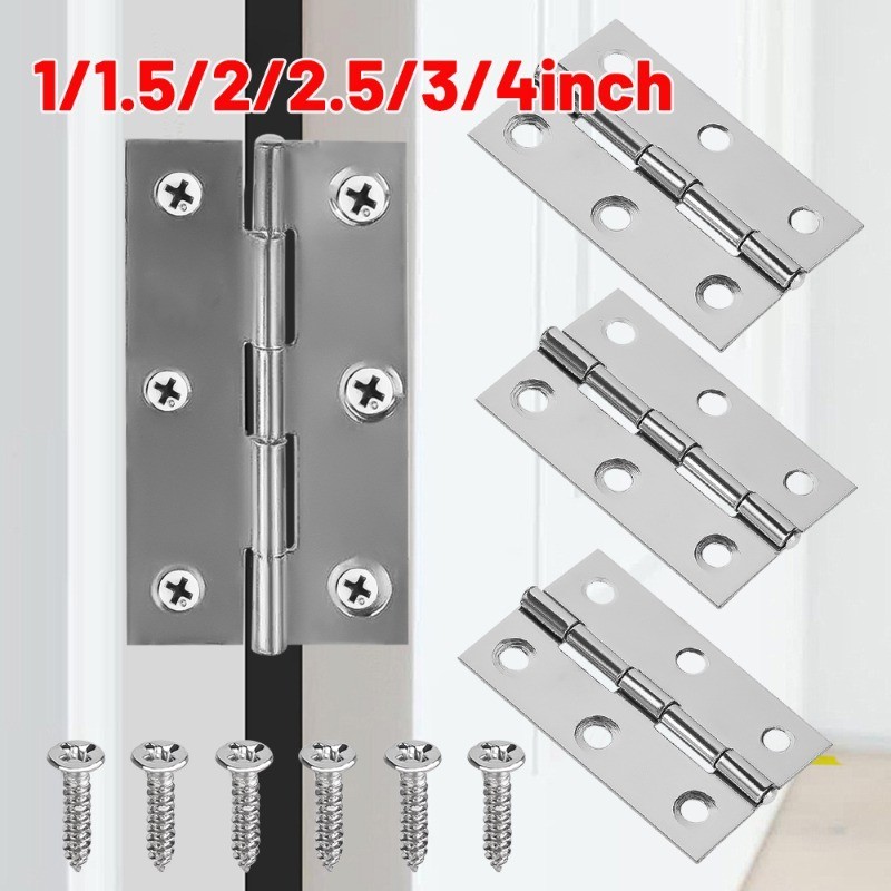 304 Stainless Stainless Steel Butt Hinges, Silver Window Hinges ...