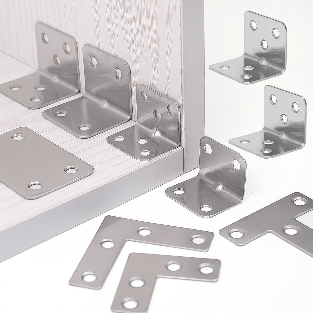 Stainless Steel 90 Degree Angle Bracket / Furniture Door Cabinet ...
