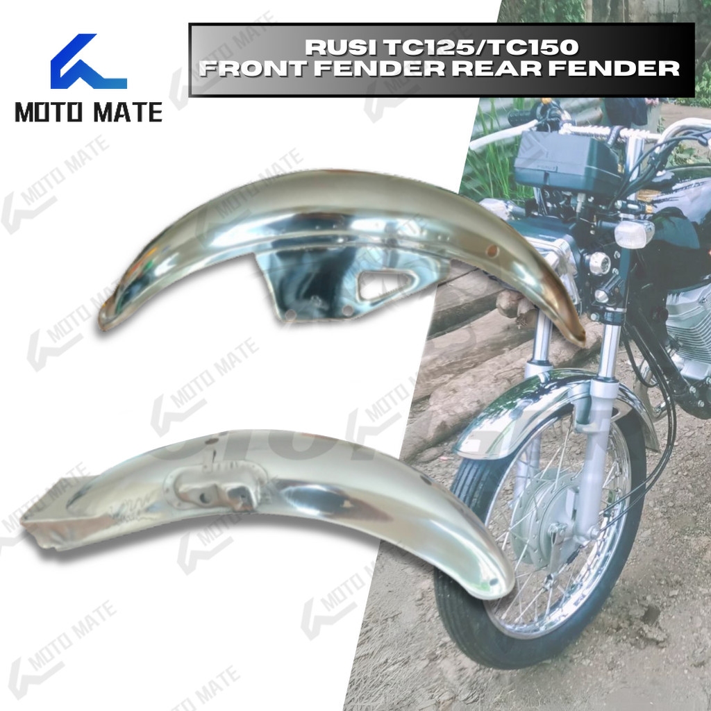 Motorcycles RUSI TC125 TC150 Front and rear Fender Genuine Stainless ...