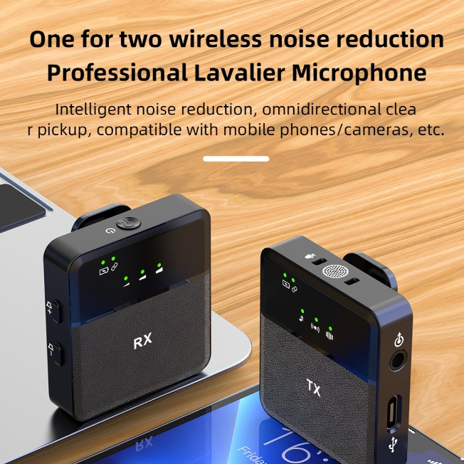 New SX8/SX9 Mini Wireless Lavalier Microphone Smart Noise Reduction ...