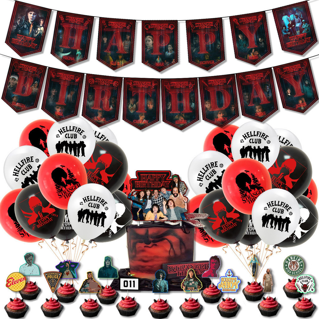 Hellfire Club Themed Birthday Party Supplies. Include “Happy Birthday ...