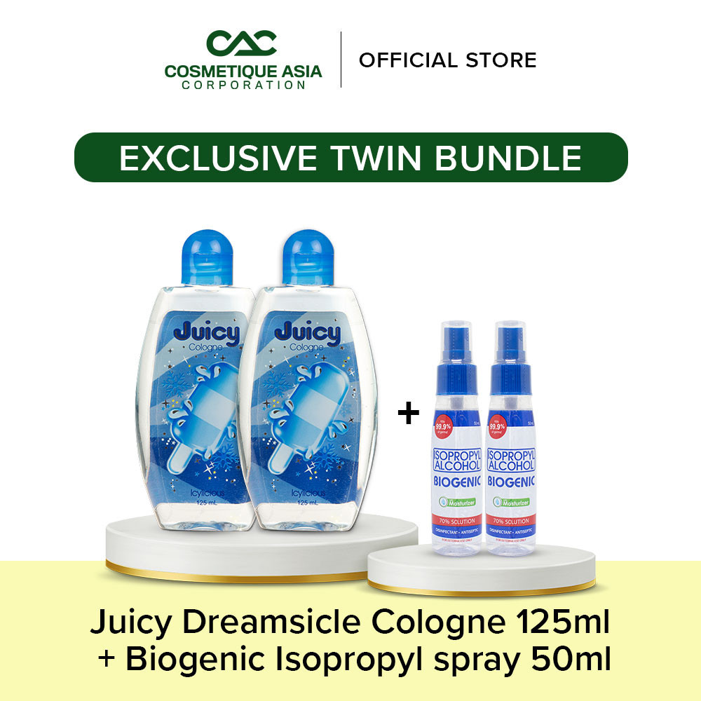 Juicy Icylicious 125ml - 2pcs + Biogenic Iso 70% 50ml by 2's | Shopee ...