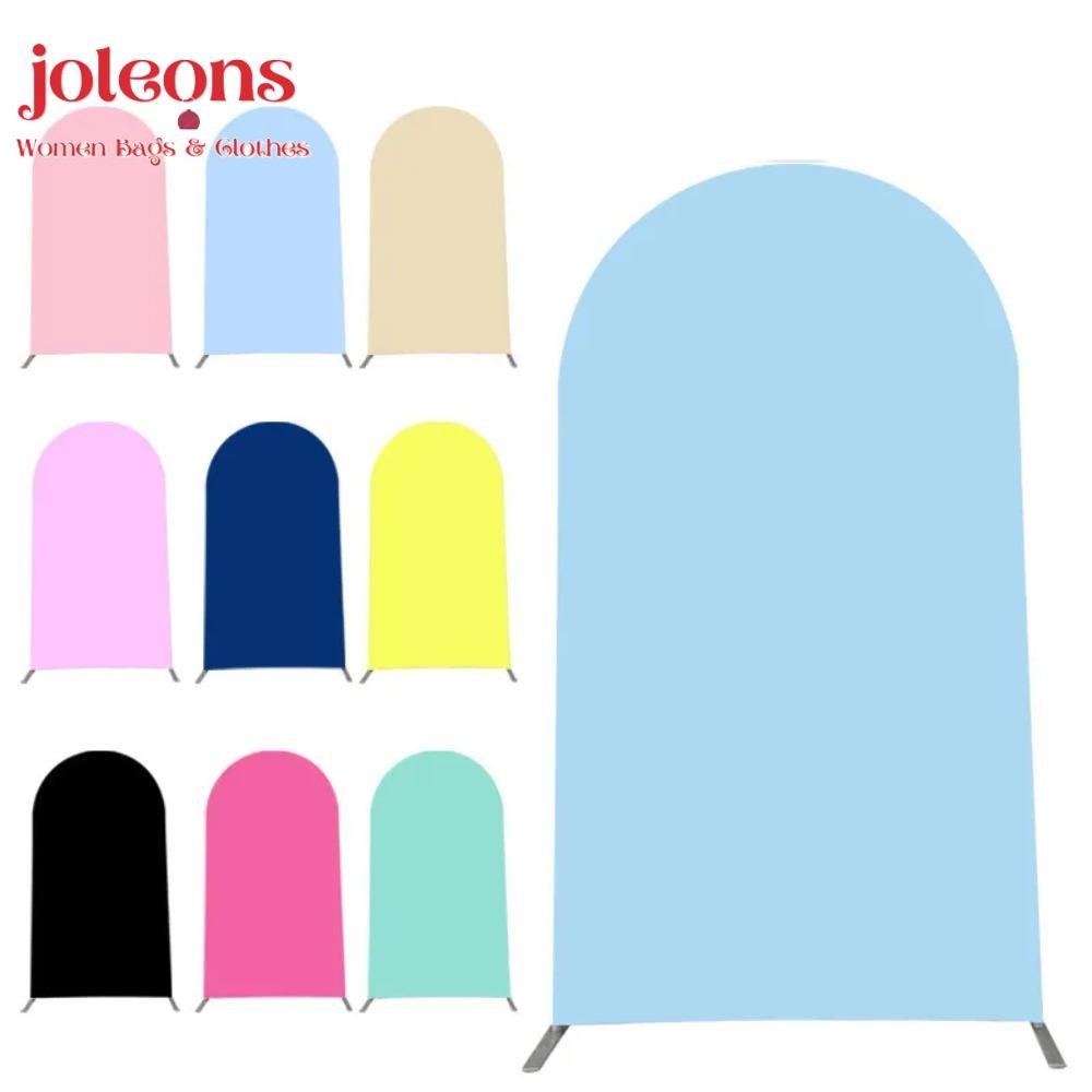 JOLEONS Wedding Arch Cover, Polyester Round Arch Stand Covers, Solid ...